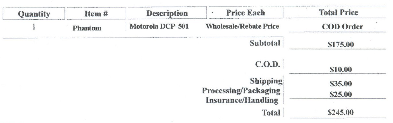 Phantom Cable Box DCM-501