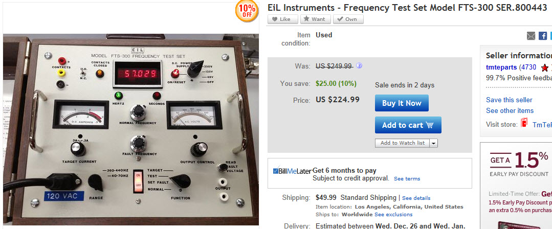 EIL Instruments, Timonium MD, 1973-1977