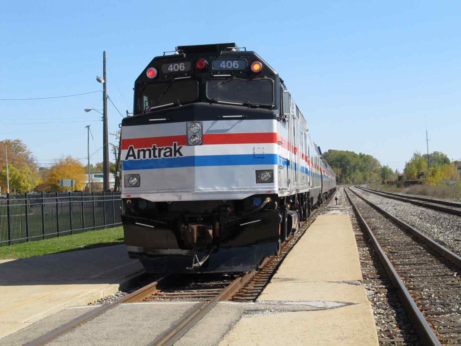 Amtrak's 40th Annivesary Train in Jackson MI
