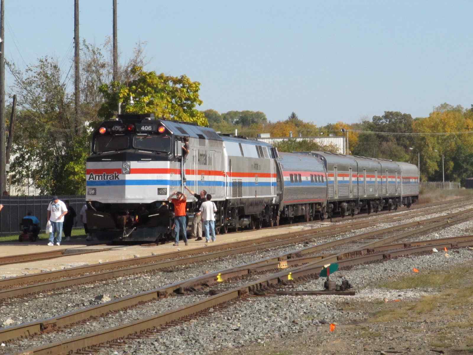 Amtrak's 40th Annivesary Train in Jackson MI