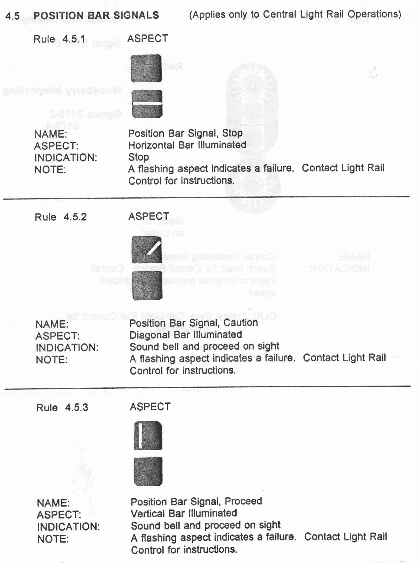 Baltimore Light Rail Signals