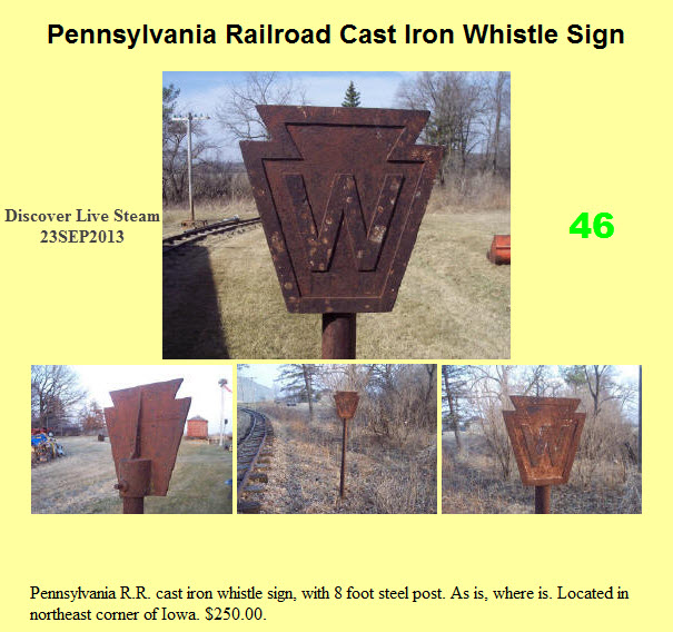 Prices of Railroadiana For Sale