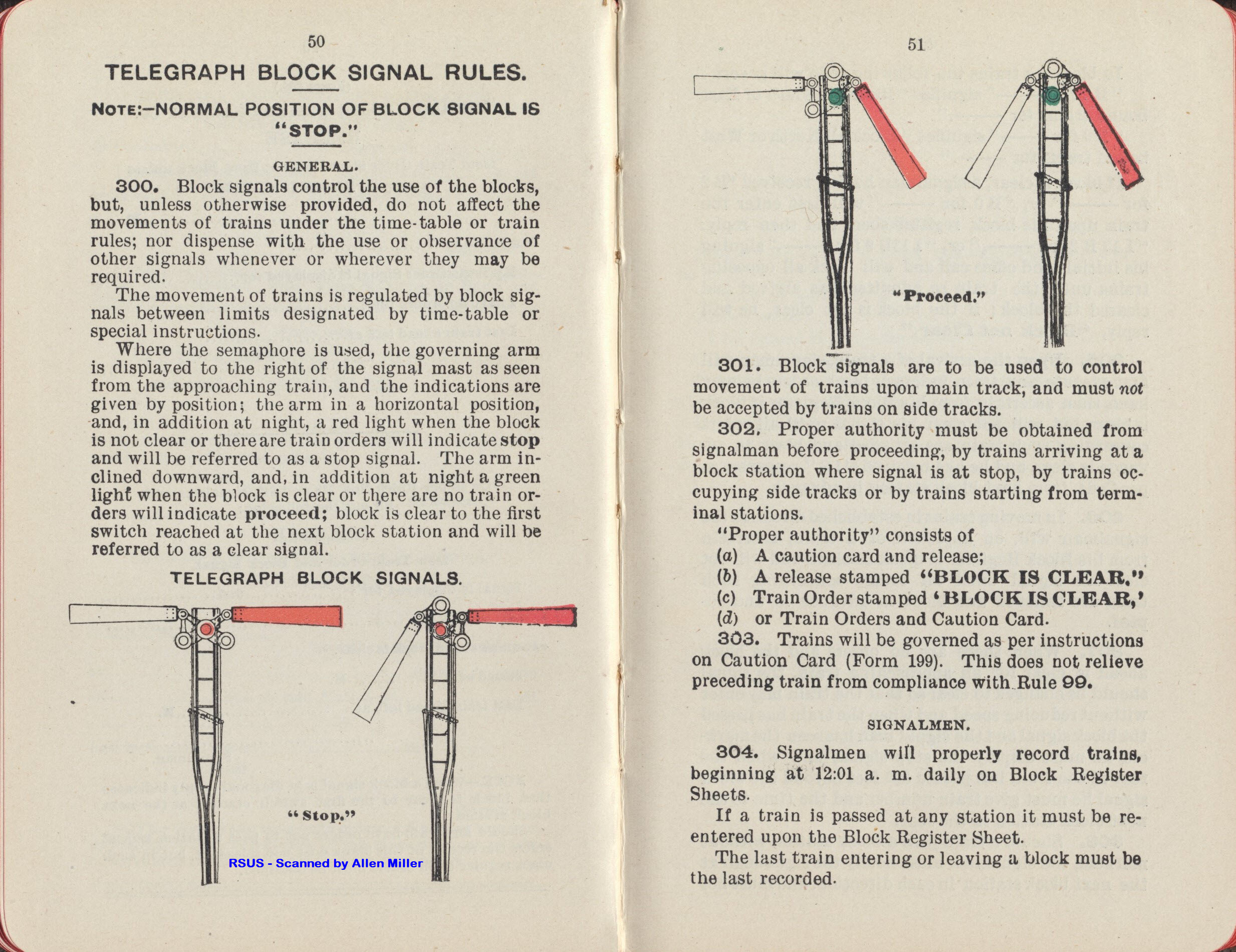 Chicago & North Western Rwy Signal Aspects 1902