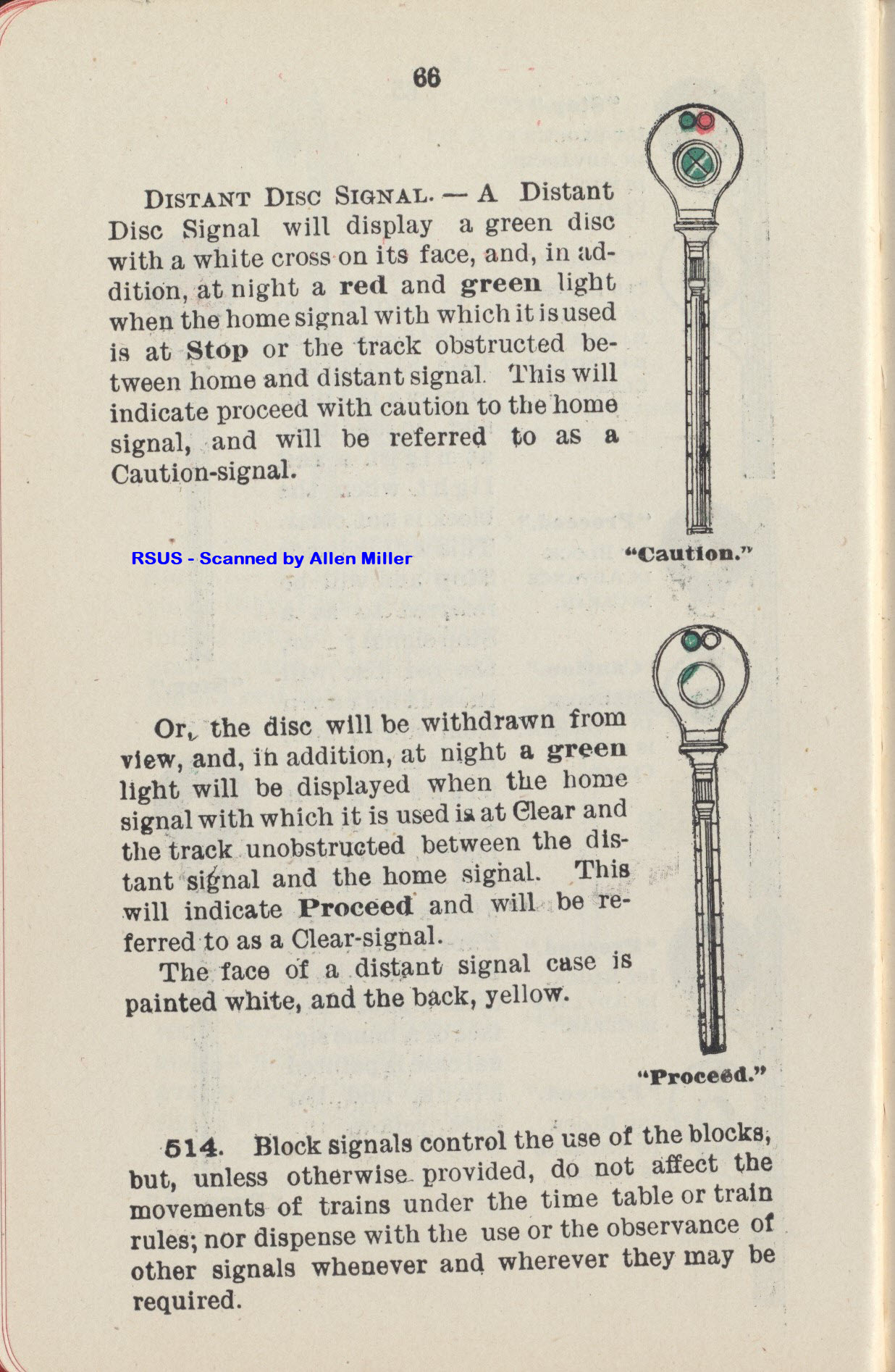 Chicago & North Western Rwy Signal Aspects 1902