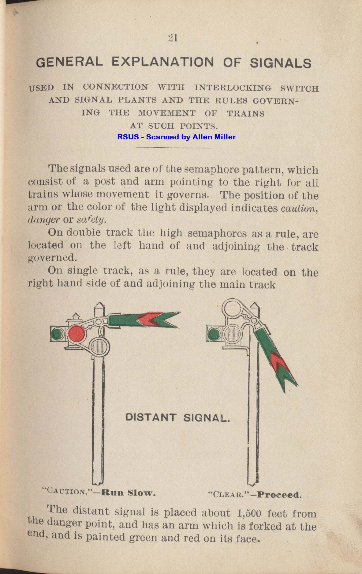 Chicago & North Western Rwy Signal Aspects 1893