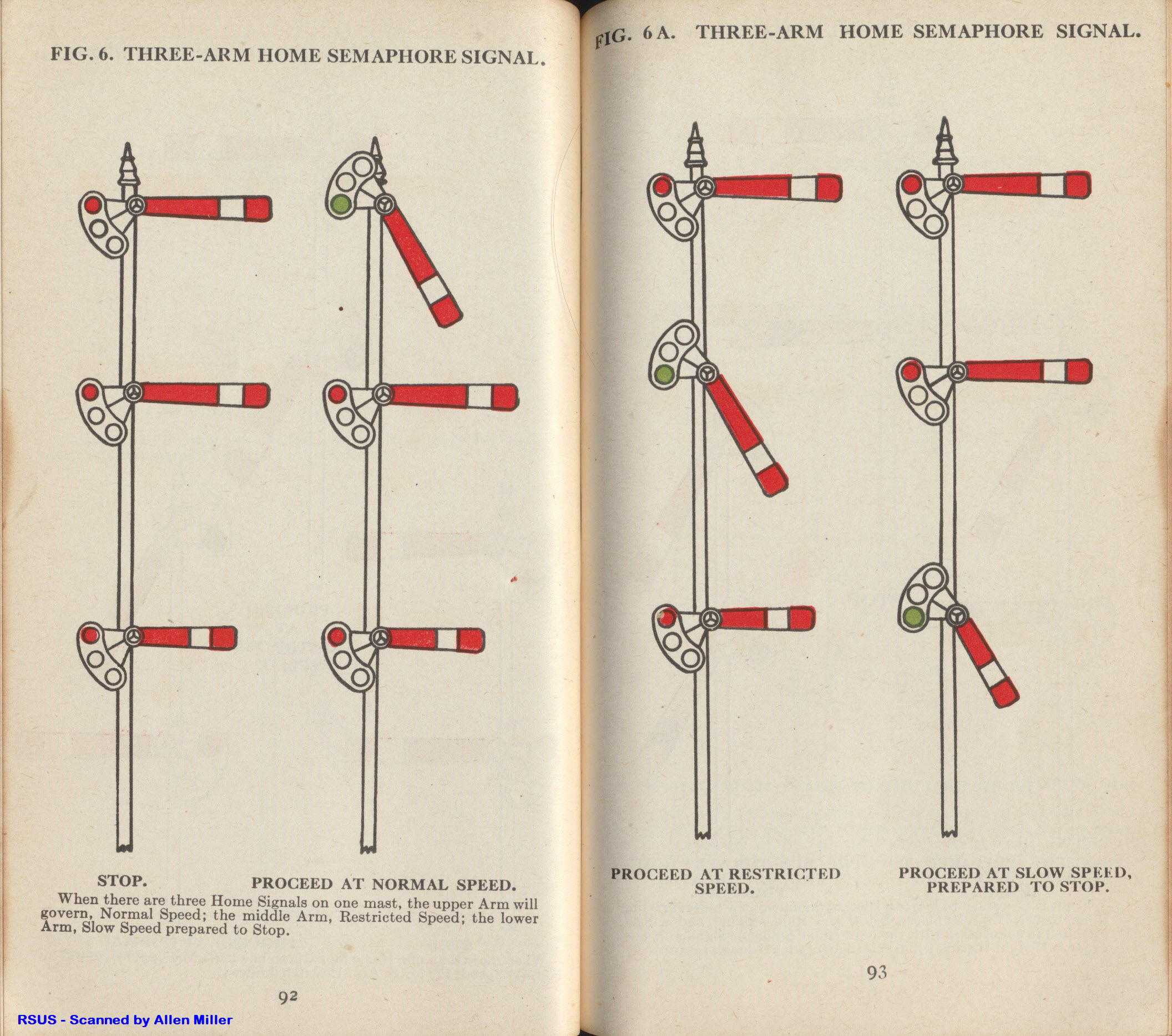 Maine Central RR Signal Aspects 1924