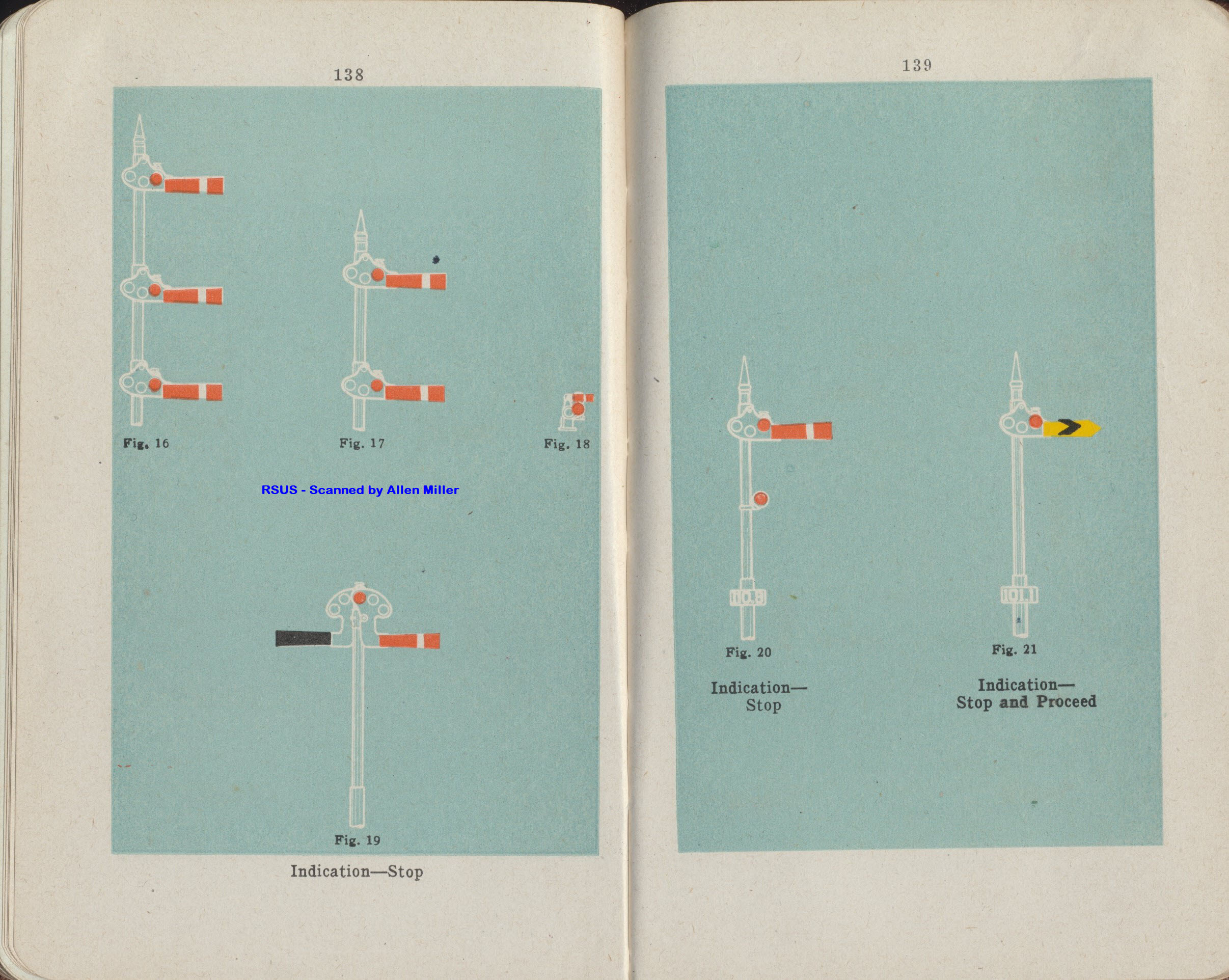 Northern Pacific RR Signal Aspects ~1925