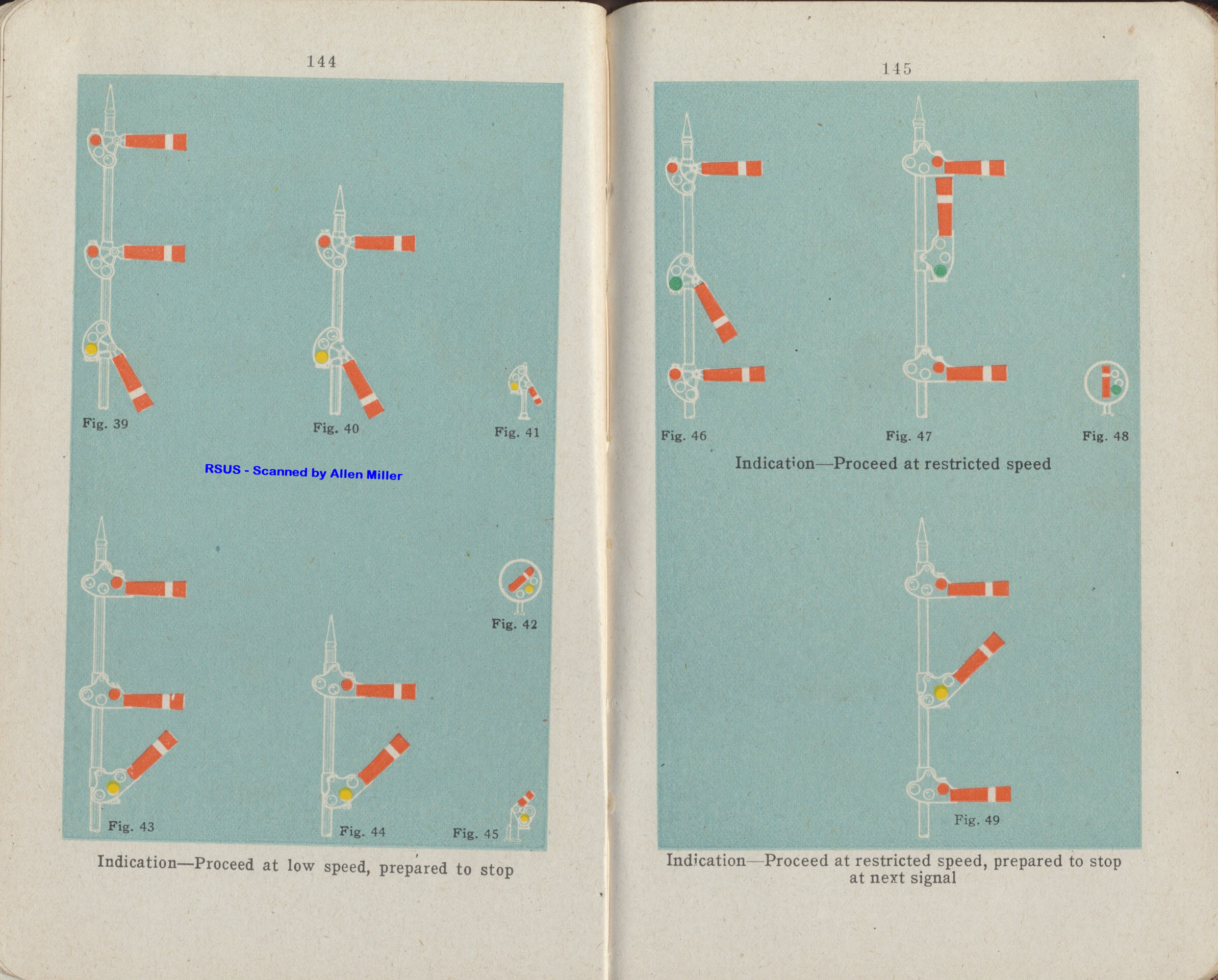 Northern Pacific RR Signal Aspects ~1925