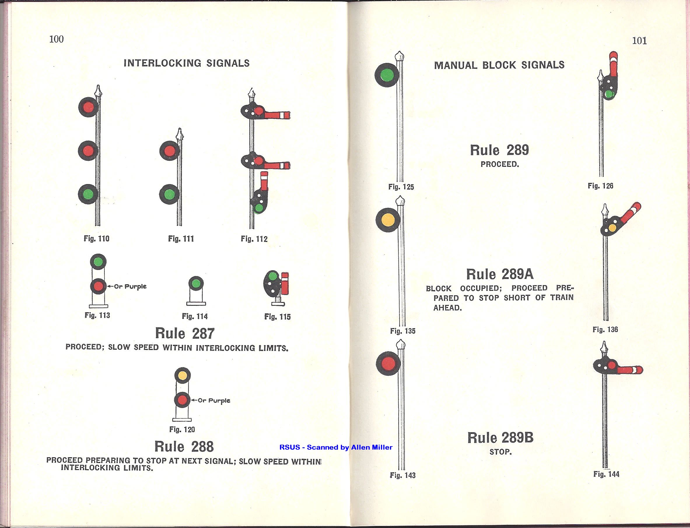New York Central RR Signal Aspects 1937