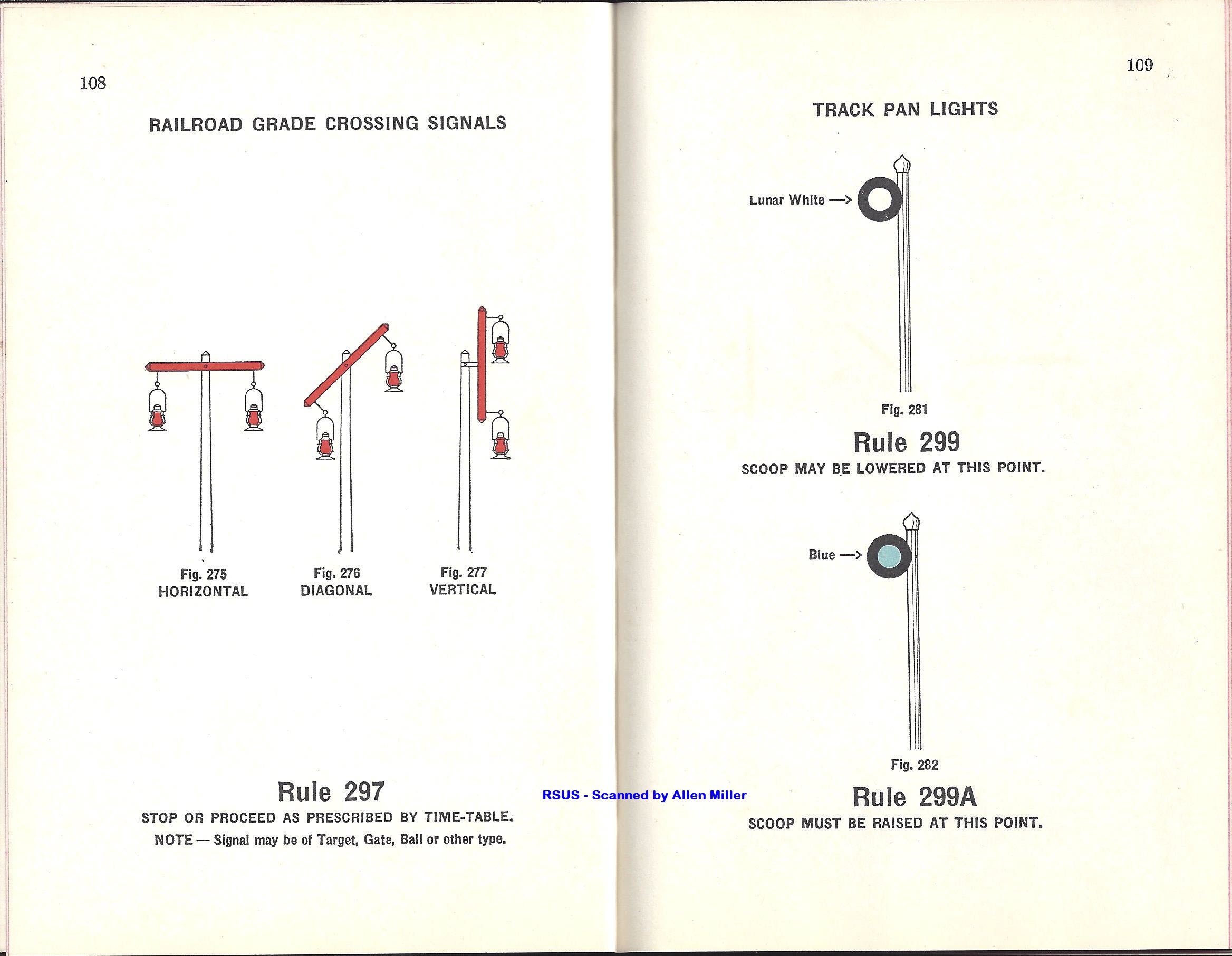 New York Central RR Signal Aspects 1937