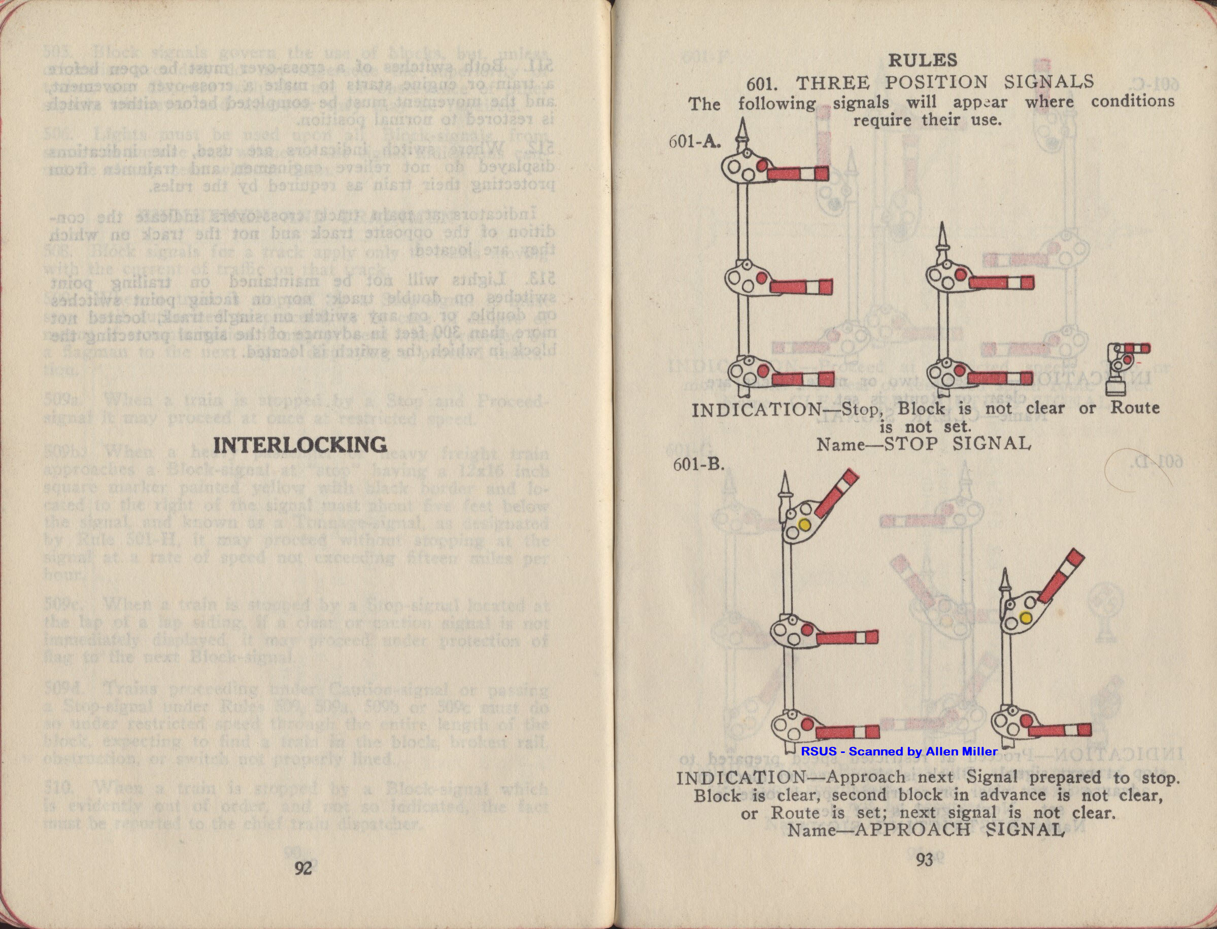Soo Rwy Signal Aspects 1928