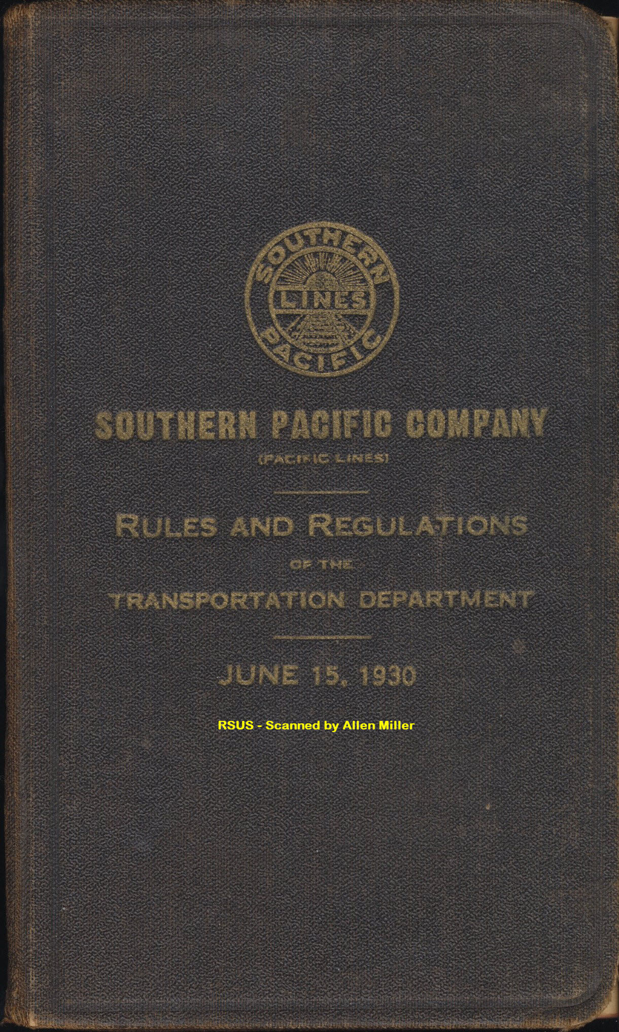 Southern PAcific Co Signal Aspects 1930