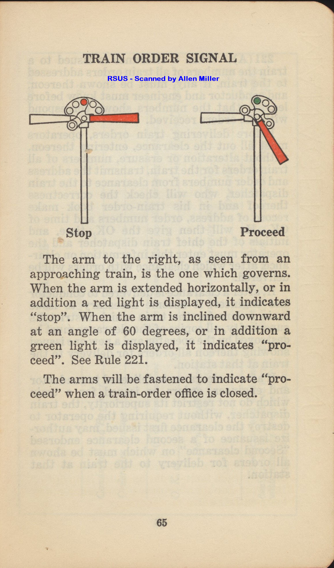 Southern PAcific Co Signal Aspects 1930