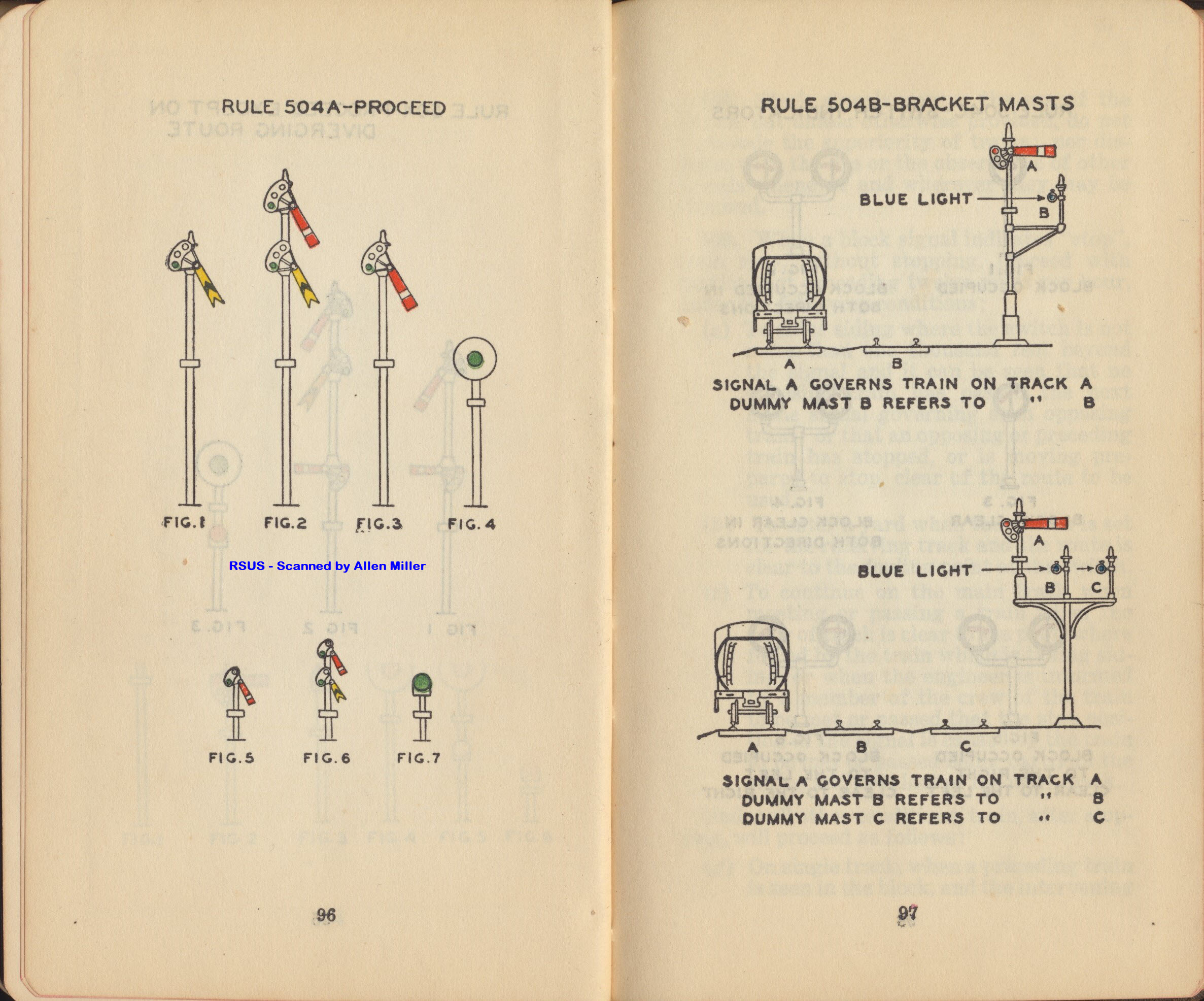 Southern PAcific Co Signal Aspects 1930