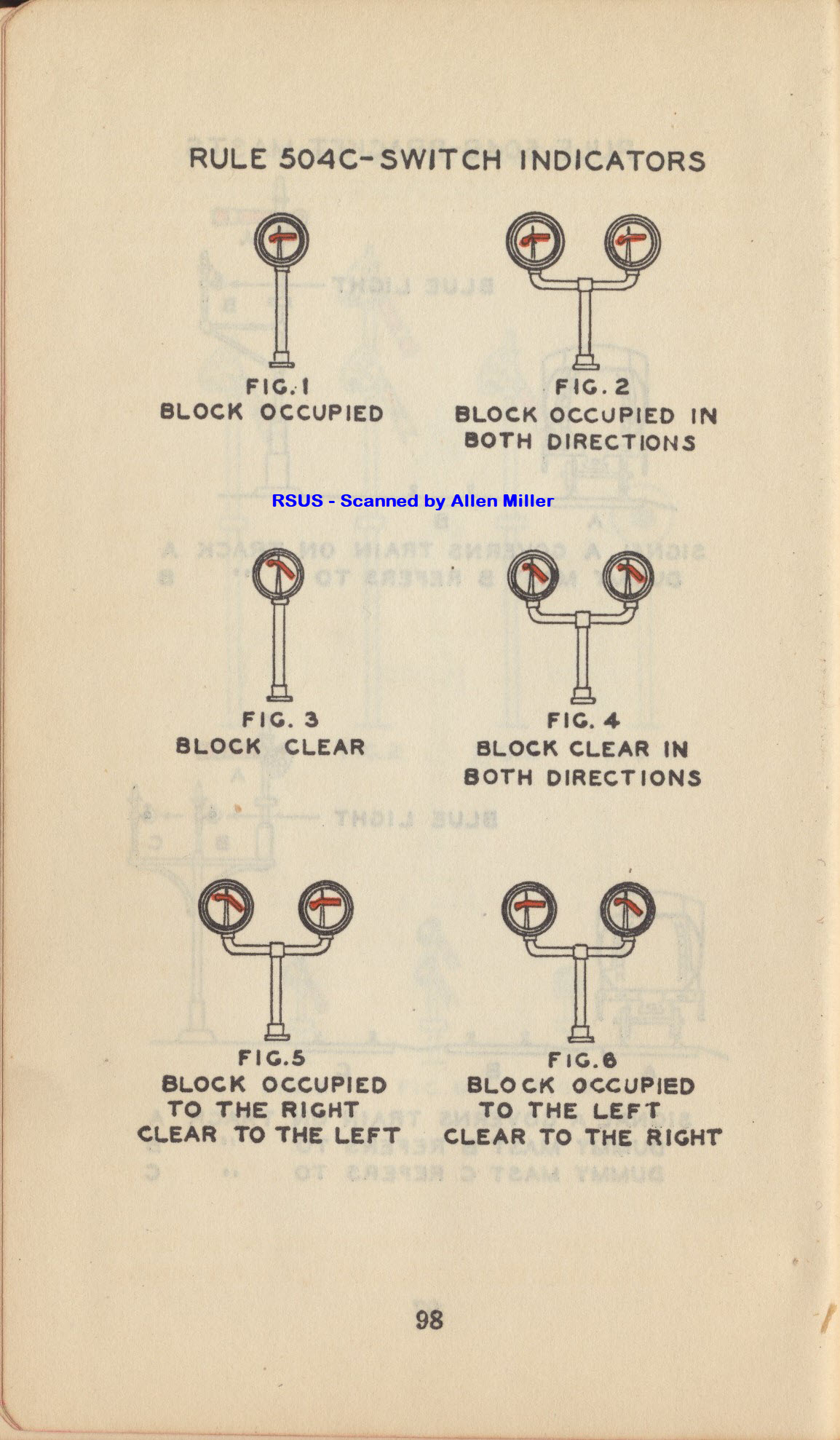 Southern PAcific Co Signal Aspects 1930