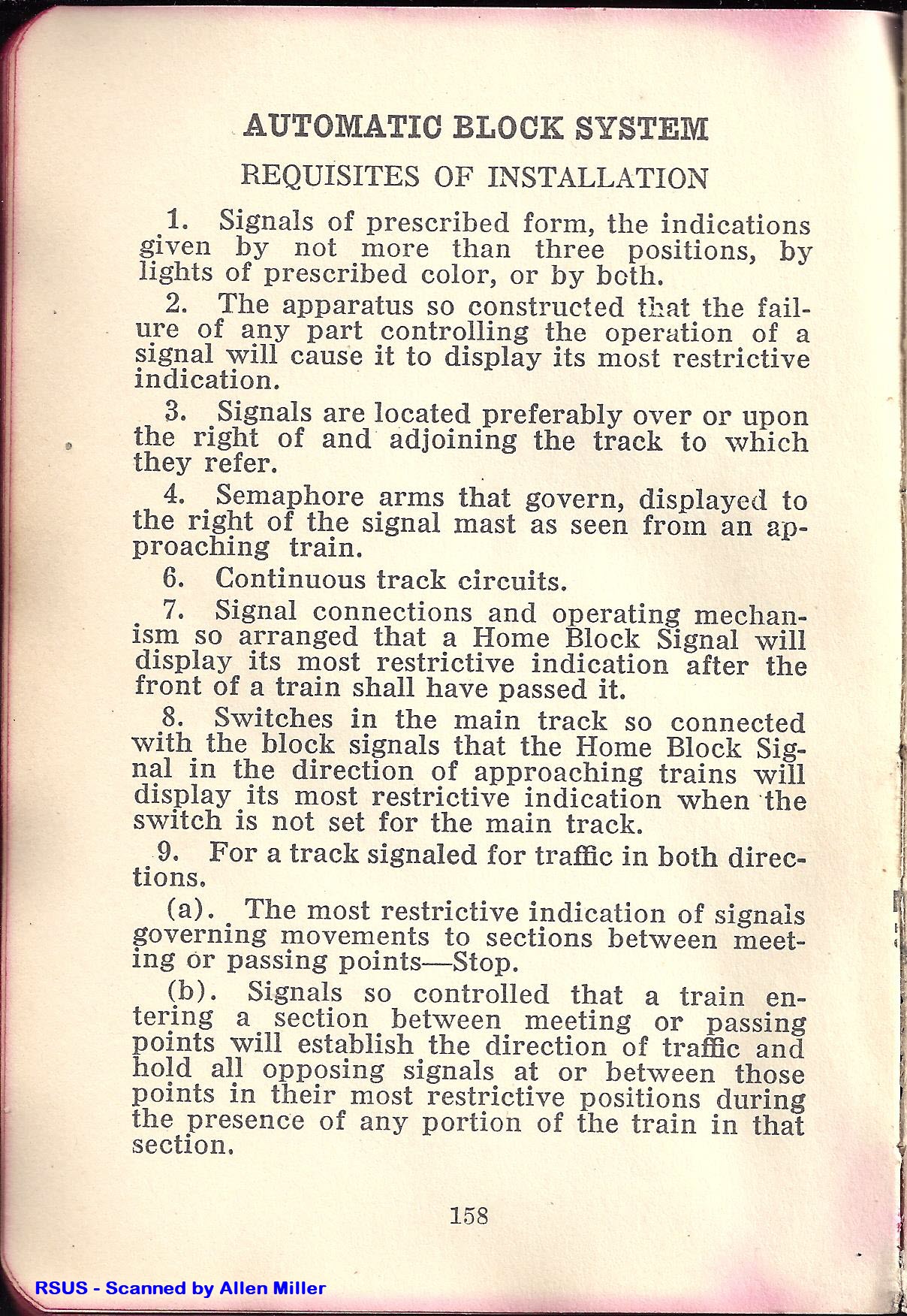 Atlantic Coast Line RR Signal Rulebook 1926
