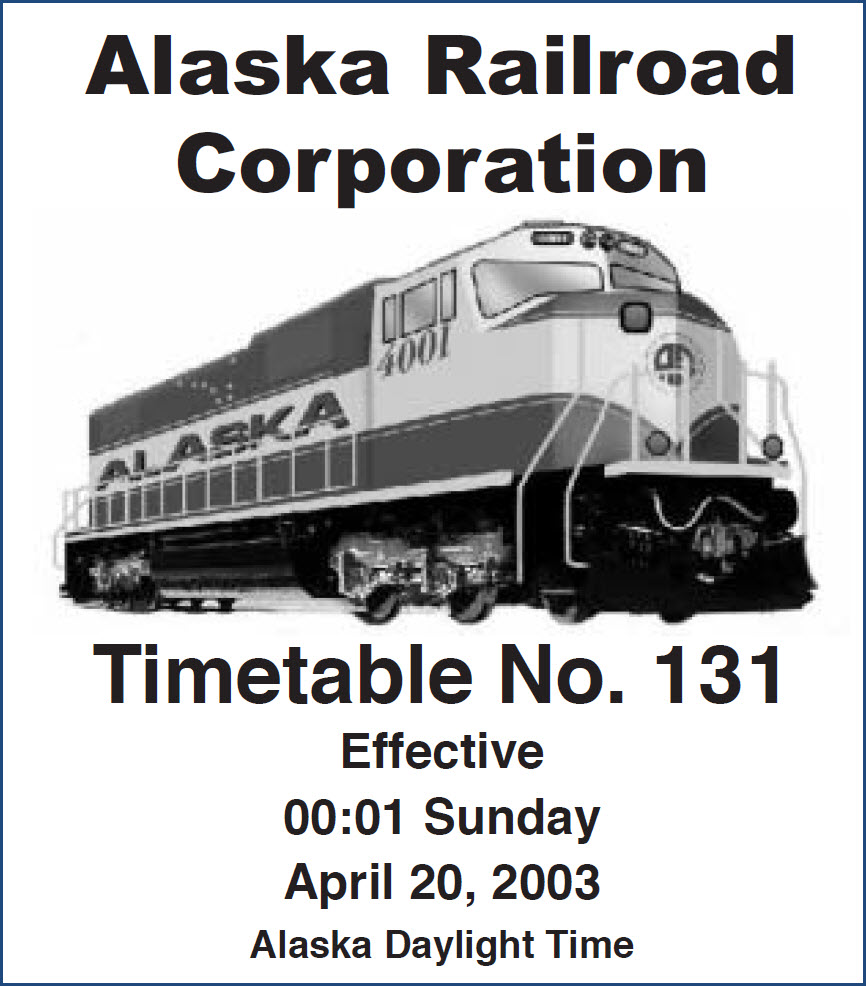 Alaska RR Signal Aspects, April 20th, 2003