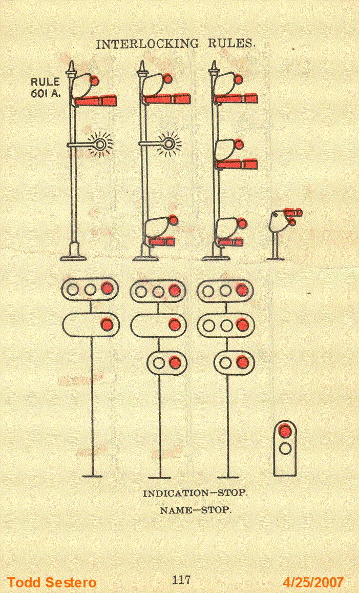 CNW Rwy Signal Aspects 1929