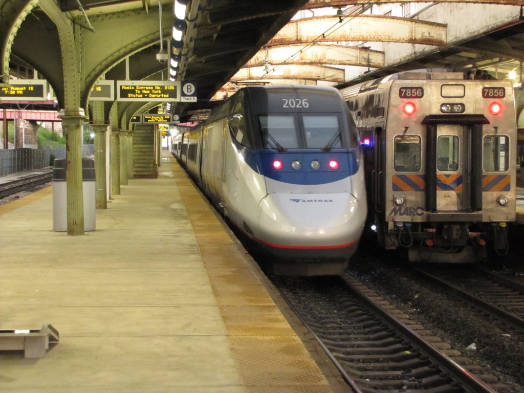 MARC, NJT, and AMTRAK running on SEPTA in Philly